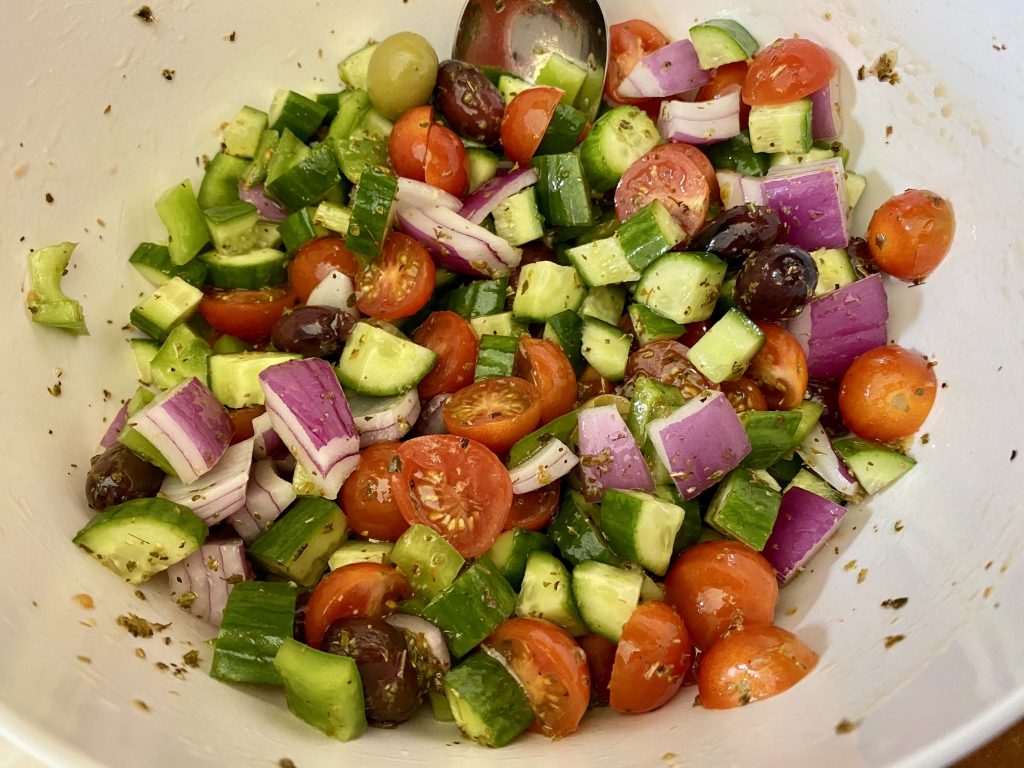 Mediterranean Lemon Garlic Chicken Salad | Festival Foods Blog