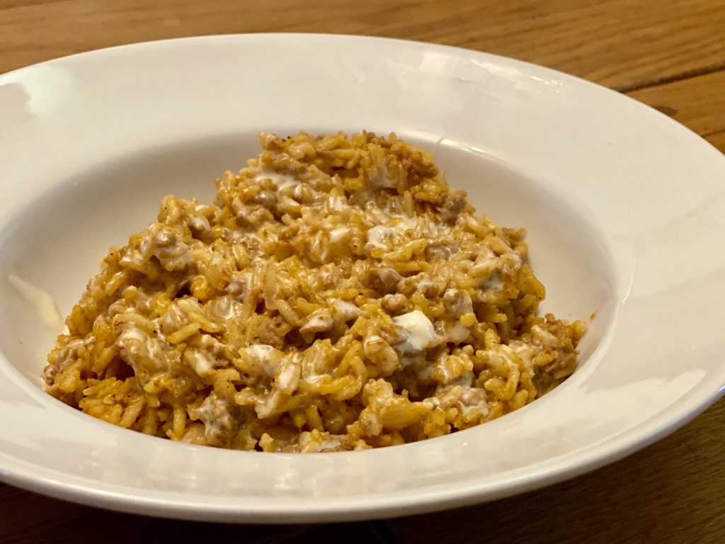Taco Rice with Queso | Festival Foods Blog