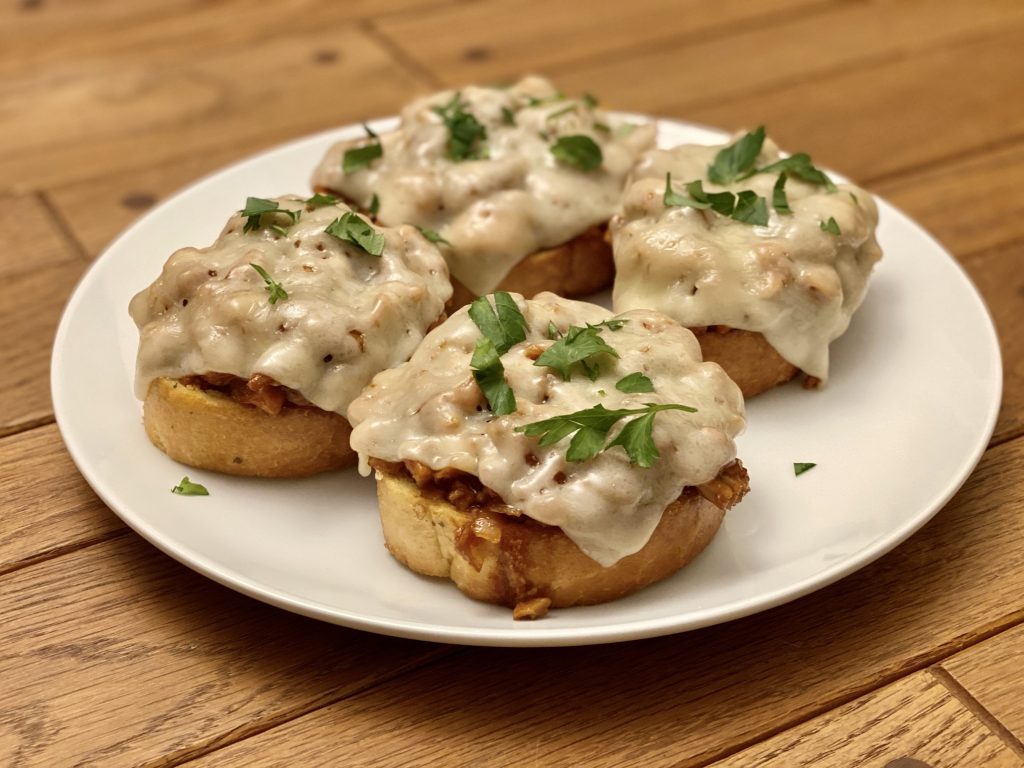 Open Faced BBQ Chicken Sandwich | Festival Foods Blog
