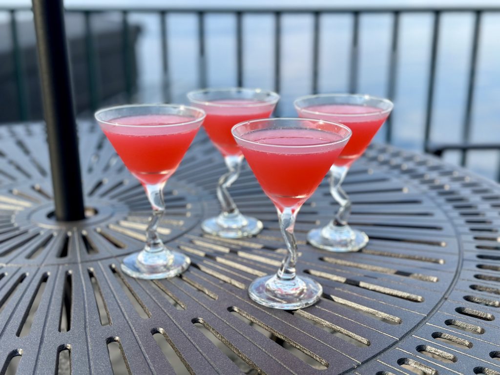 Raspberry Rhubarb Cosmopolitan | Festival Foods Blog